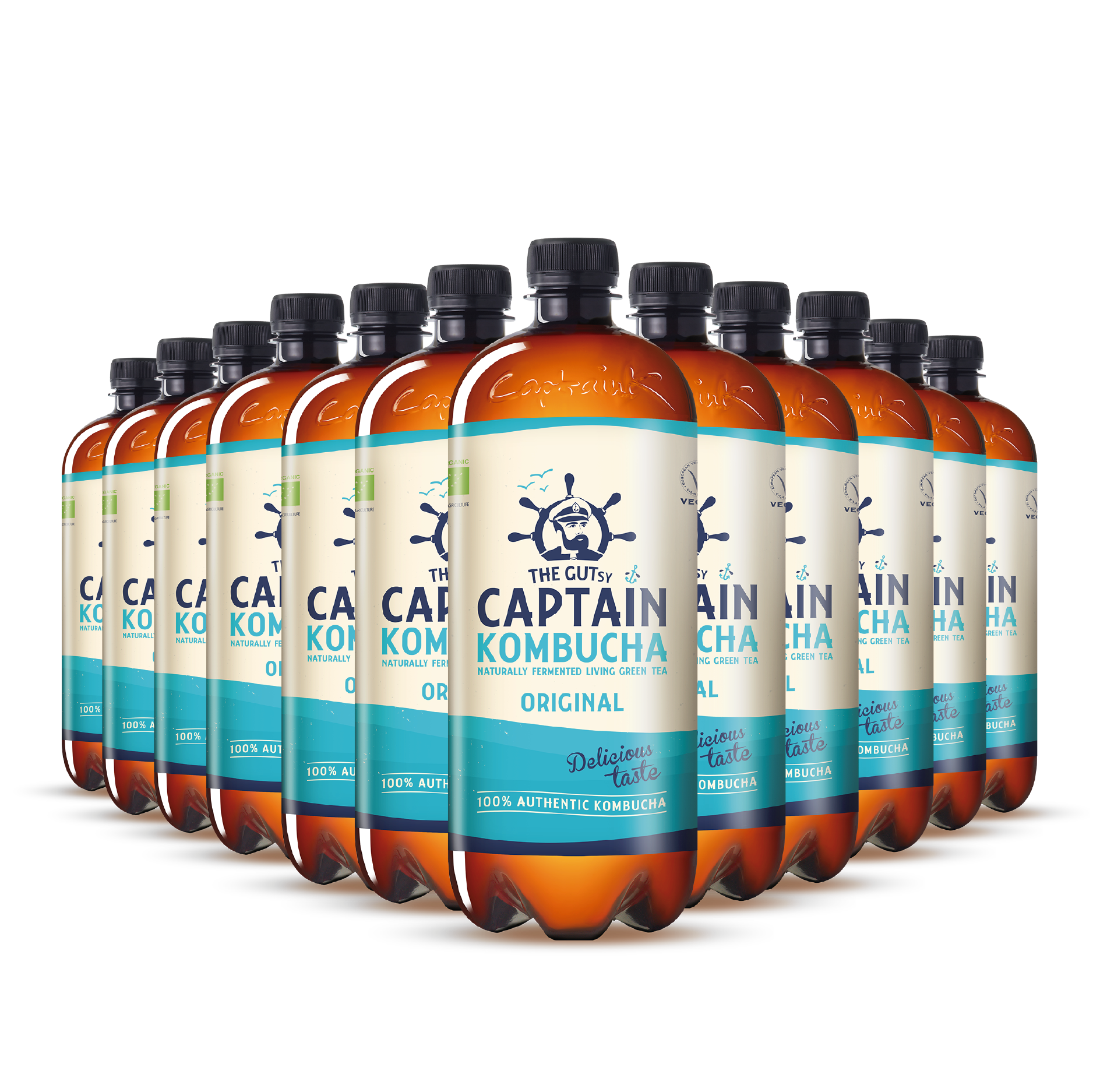 GUTsy Captain Kombucha Original 12x1L – The GUTsy Captain España