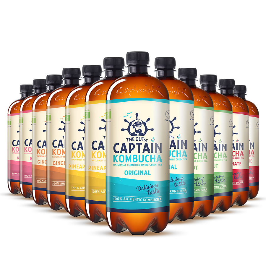 GUTsy Captain Kombucha - Pack Multisabor 12x1L