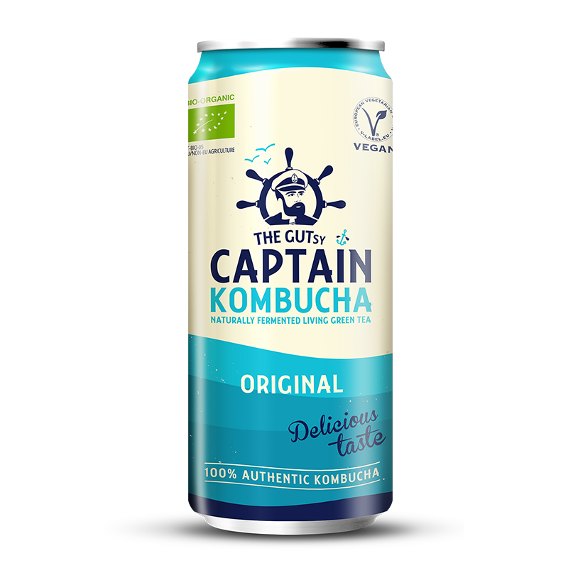 GUTsy Captain Kombucha Original Lata 20x250mL – The GUTsy Captain España
